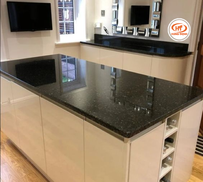 Đá Bếp Kim Sa Đen - Đá Granite tự nhiên